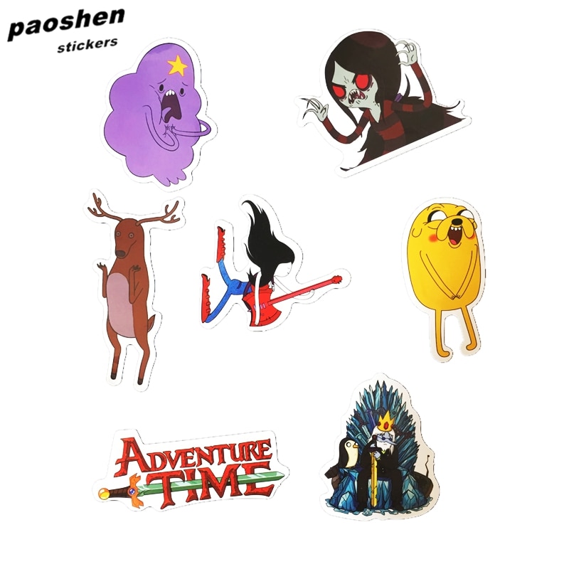 30pcs-Adventure-Time-Cartoon-Pvc-Waterproof-Sticker-For-Luggage-Wall ...
