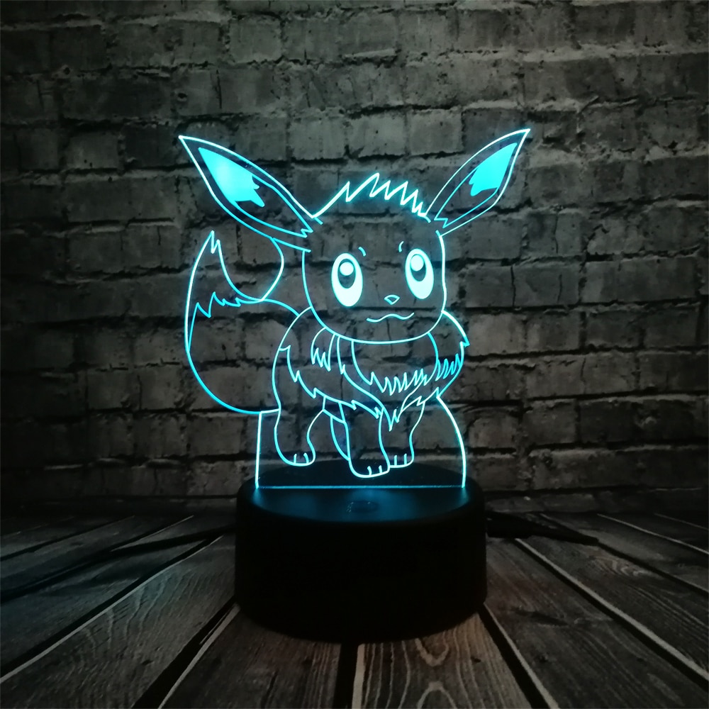 Pokemon-Go-Action-Figure-3D-RGB-Lamp-Pikachu-Eevee-Turtle-Bird-Fire ...