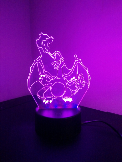 Charizard Colour Changing 3D Light – ZNAnime.com