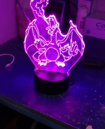 Charizard Colour Changing 3D Light – ZNAnime.com