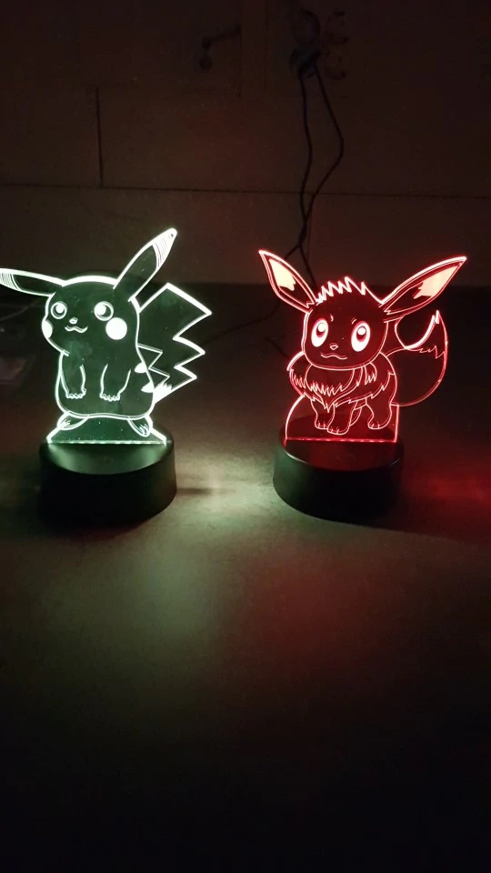 Eevee Colour Changing 3D Light – ZNAnime.com